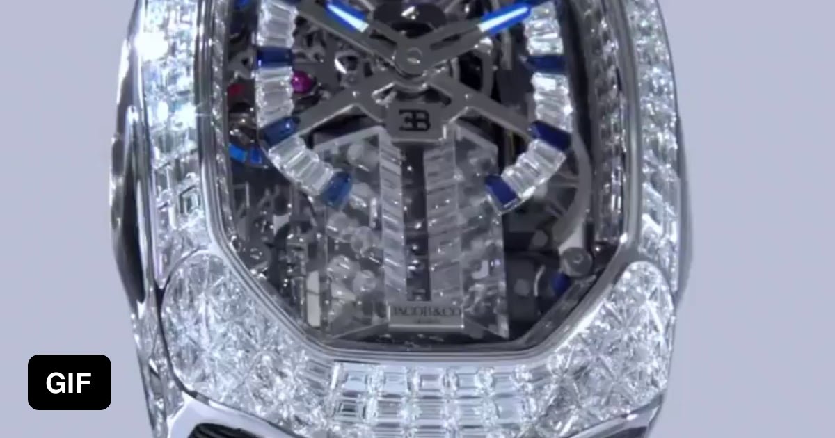 Apart from gold and diamonds, this wrist watch has a miniature W16 ...