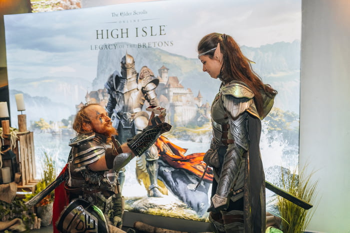 I proposed to my gf at the Elder Scrolls Online Tavern in Cologne - 9GAG
