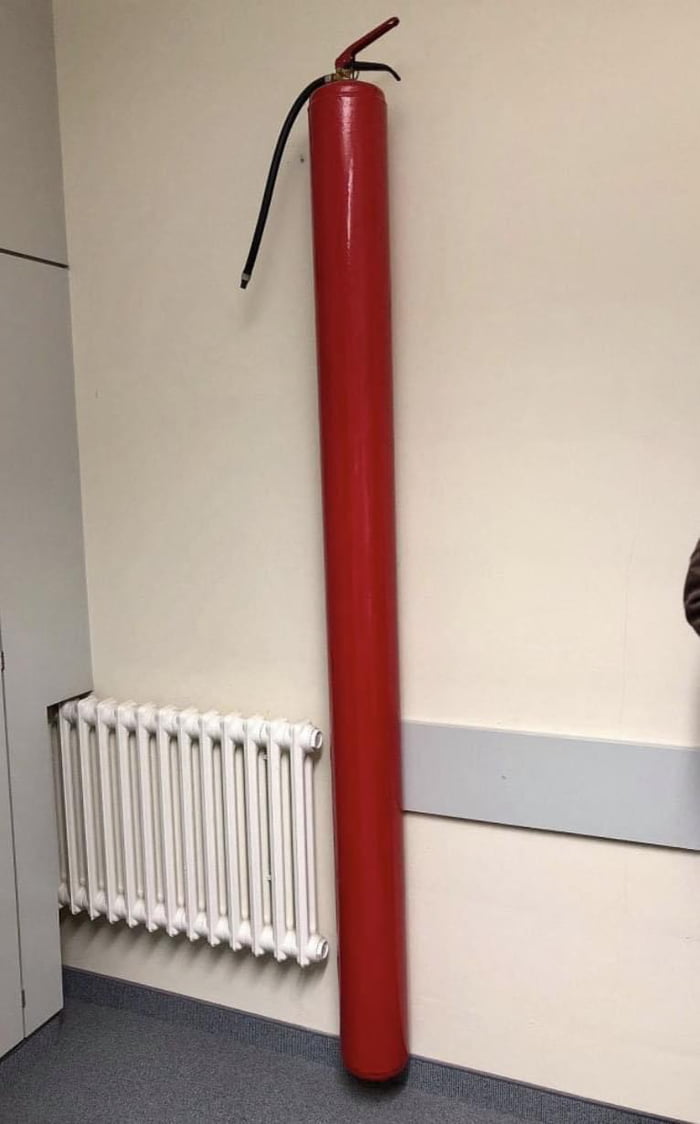 Specialized fire extinguisher for large fires - 9GAG