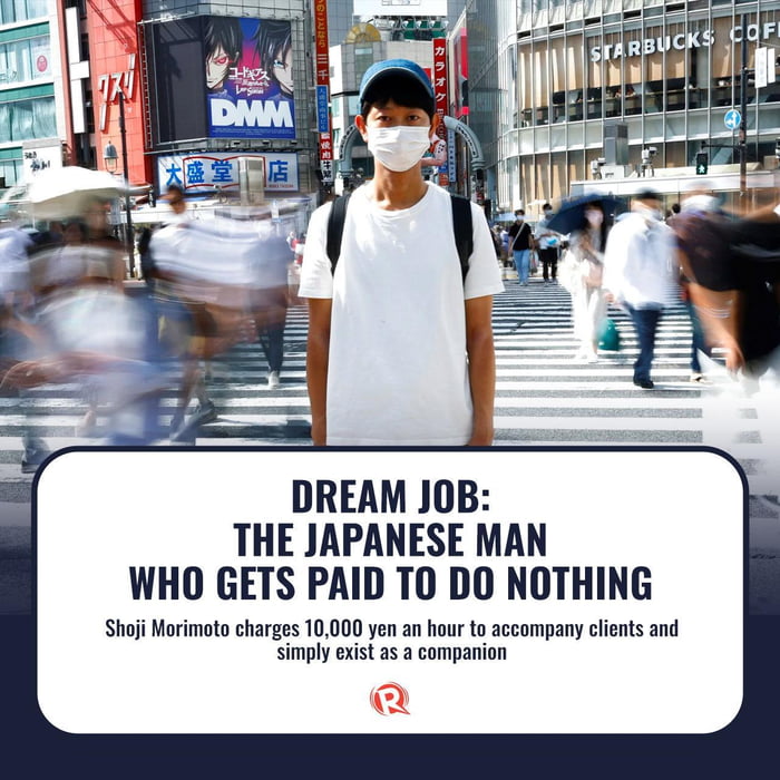 The Japanese man who gets paid to do nothing - 9GAG