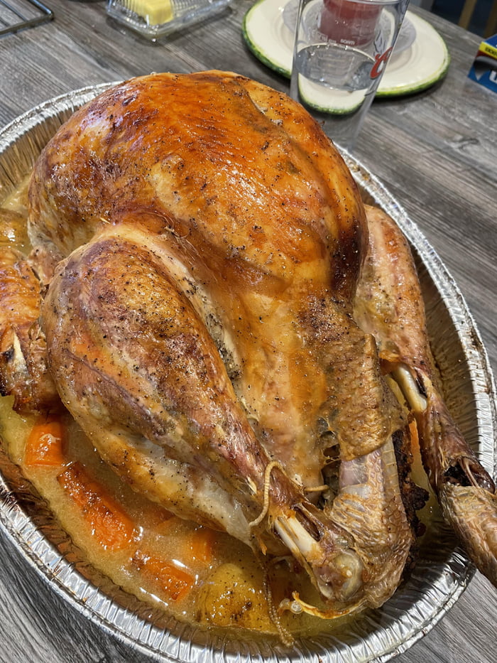 First time cooking a whole Turkey. Quite proud of it - 9GAG