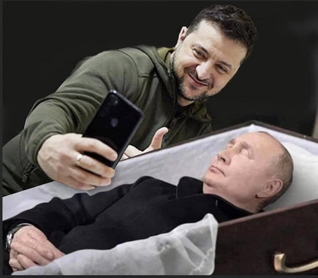 Selfie Zelensky s Putin. - 9GAG