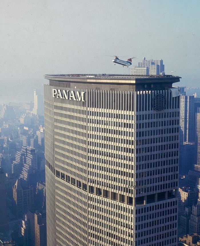 In the mid-1960s and briefly, in 1977, there was a helipad on top of ...