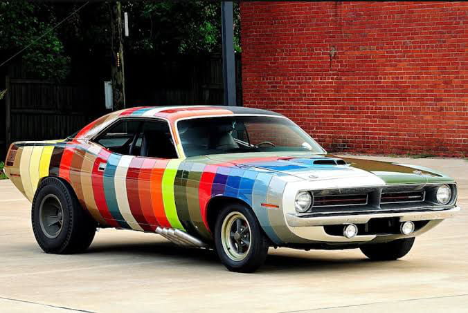 Psychedelic Plymouth Paint Chip Cuda Color Palette - 9GAG