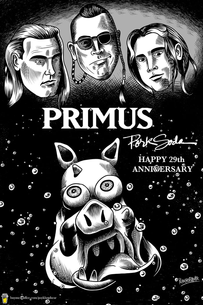 Happy 29th anniversary to Primus' 3rd album: Pork Soda. Thank you Les ...