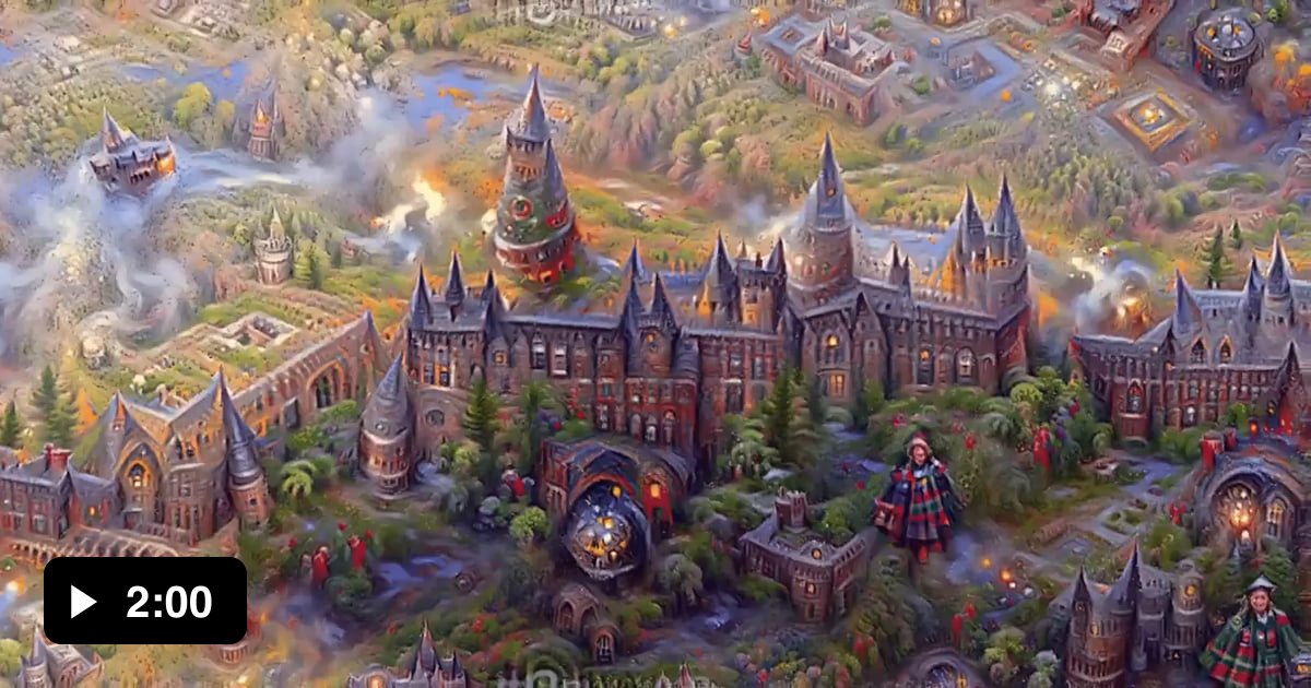 A Psychedelic A.I. Generated Journey Through Hogwarts - 9GAG