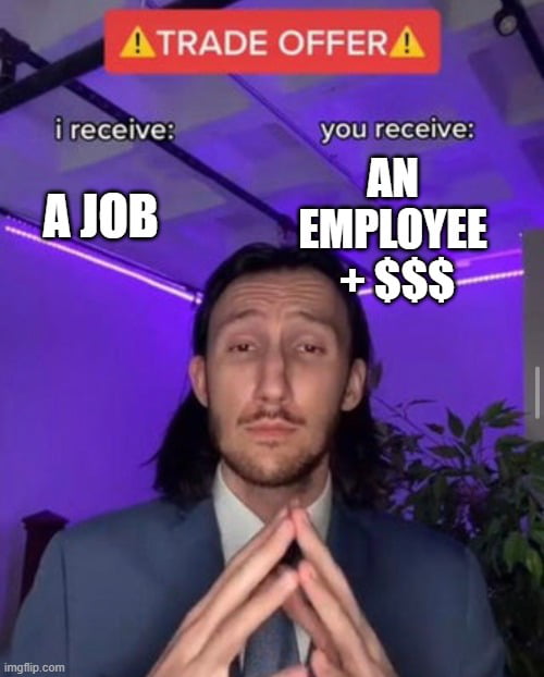 Hire People And Get Paid For It YES You Can if You Have A Company Or Official Legal Business 