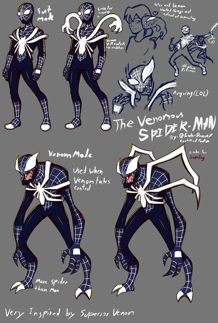 An idea for a Spider-Man that kept Venom and stayed heroic instead of seperaring - 9GAG