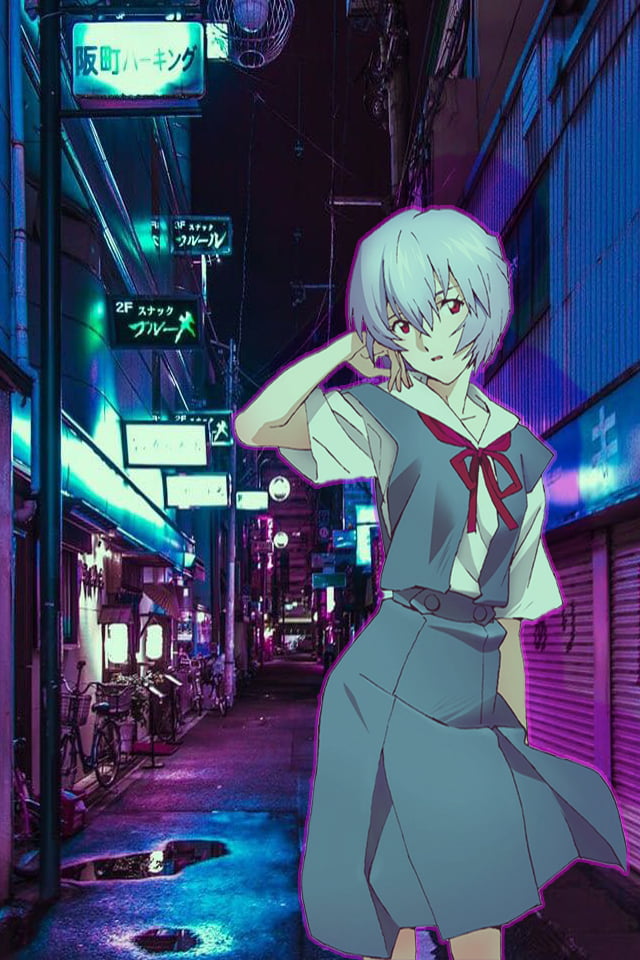 Rei (from evangelion) aesthetic wallpaper - 9GAG