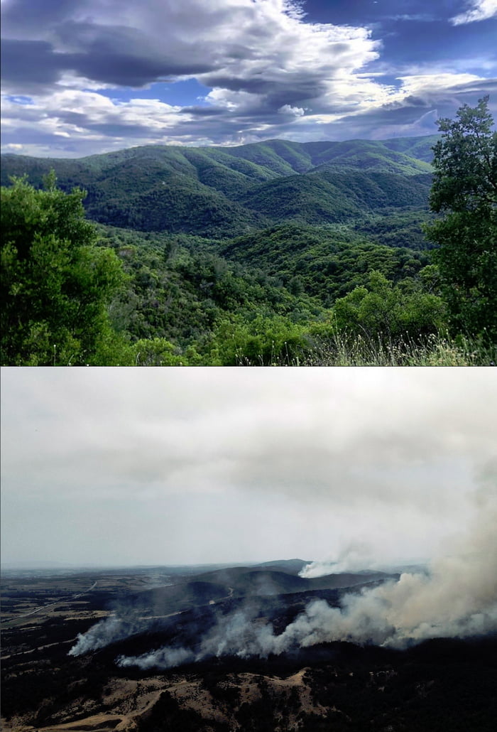 5th day of wildfires at Dadia National Park. The National Park hosts ...