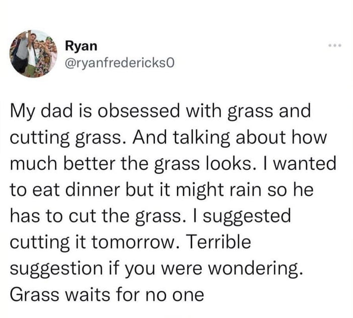 Grass first. - 9GAG