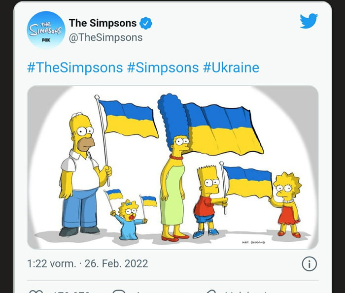 The official Account of "The Simpsons" on Twitter posted this Picture ...