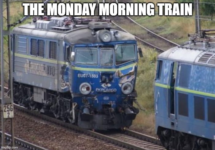 Can the Monday morning train make it to the front page? - 9GAG