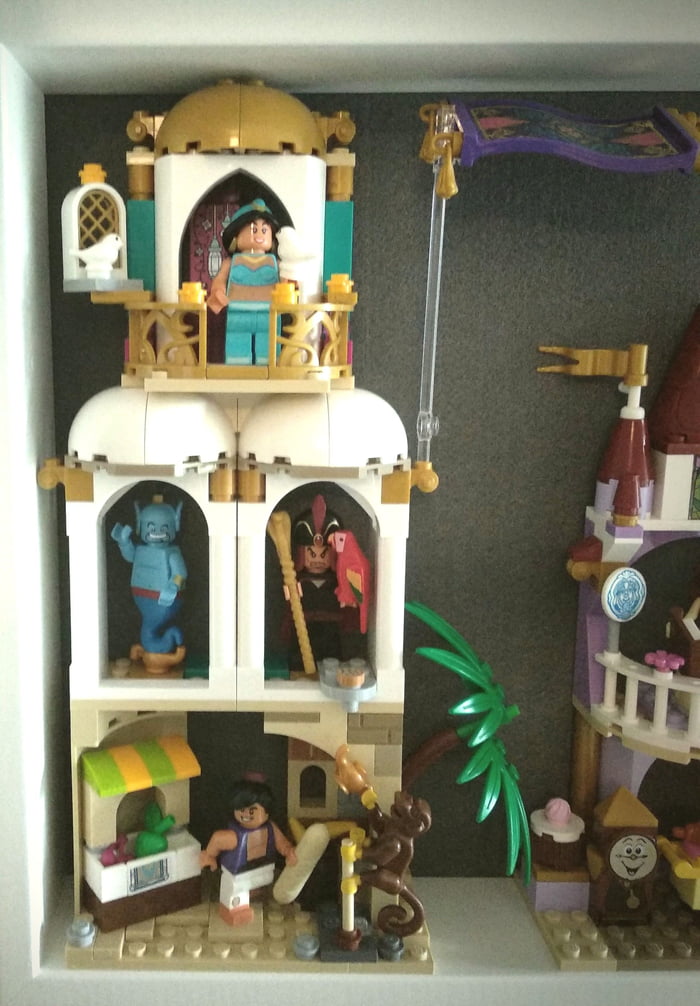 I built a special background for my Disney Lego minifigures from the ...