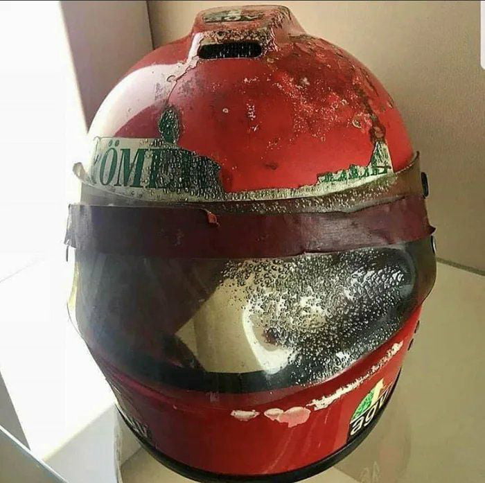 Niki Lauda's helmet from Nürburgring 76 - 9GAG