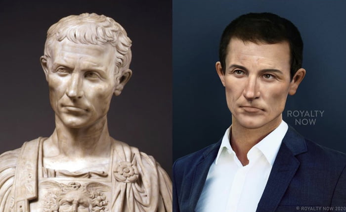 Modernized bust of Julius Caesar (credit you artist Becca Saladin ...
