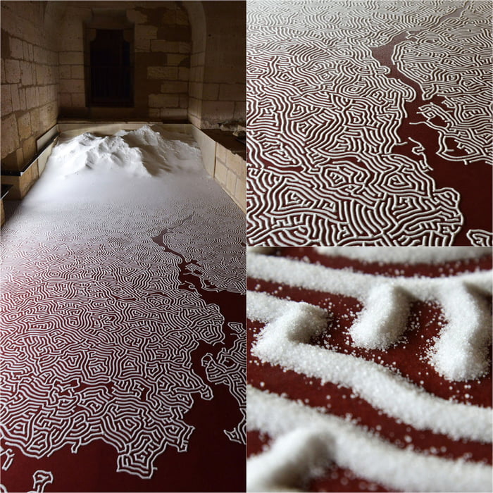 Elaborate Salt Labyrinth By Japanese Artist Motoi Yamamoto - 9GAG
