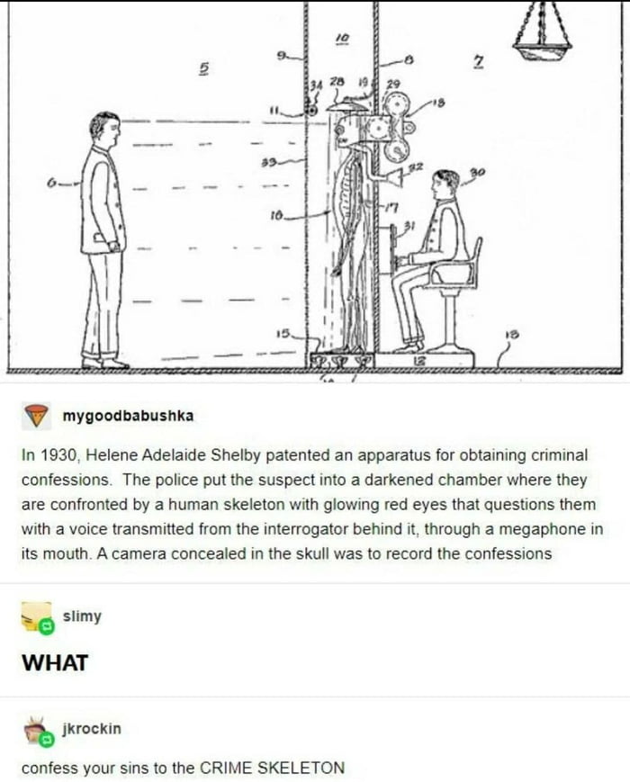 Interrogation skeleton - 9GAG