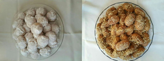 Yummy Kourabiedes & Melomakarona : Traditional Greek Christmas Cookies ...