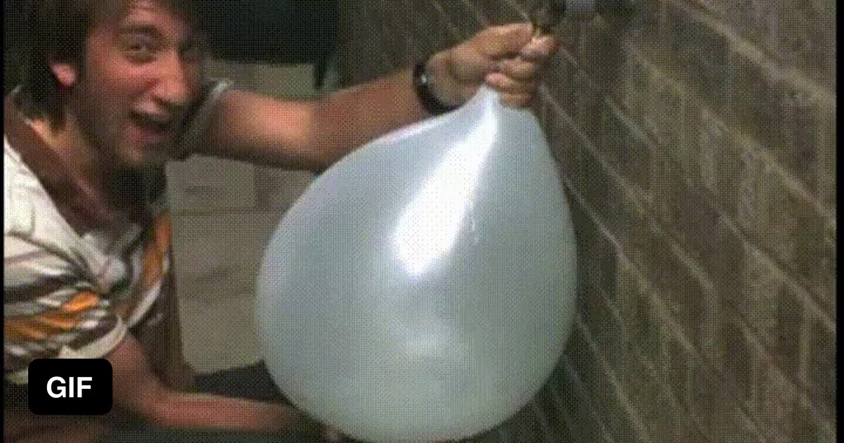 This balloon pop - 9GAG