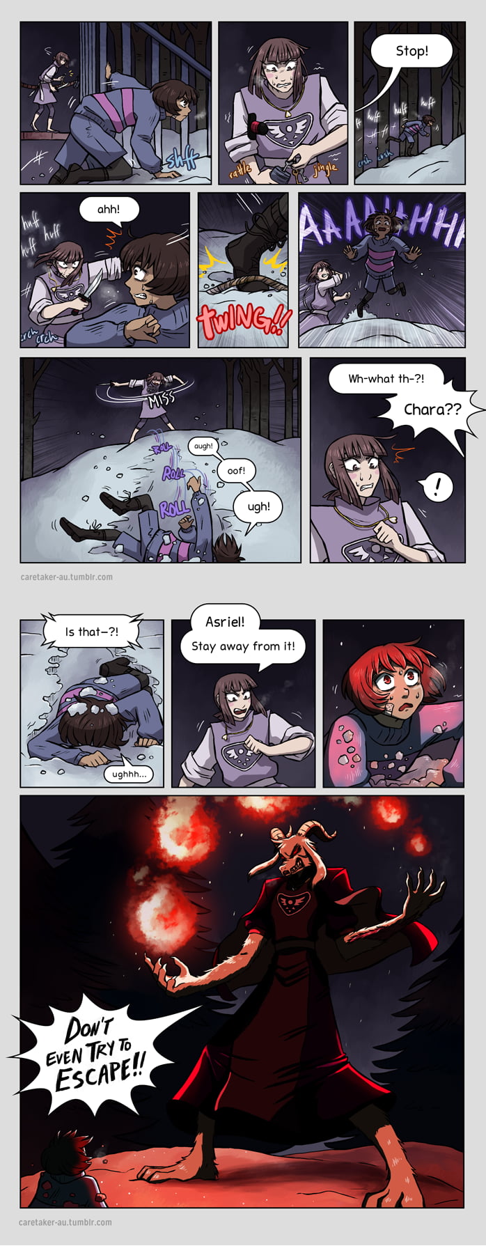 The Caretaker of Ruins pag 33 & 34 [End Chapter 1] [Undertale] - 9GAG