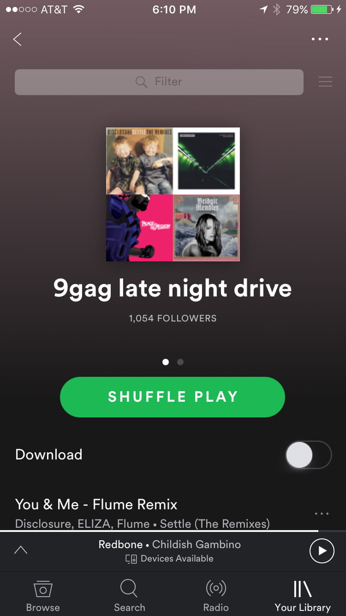 Thank you for the 1000 followers on Spotify 9gag - 9GAG