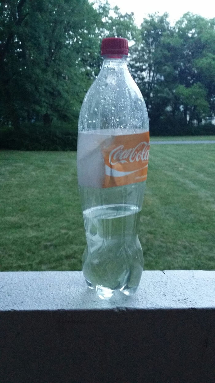 This is what happens when you leave a bottle of coke in the sun for 2 ...