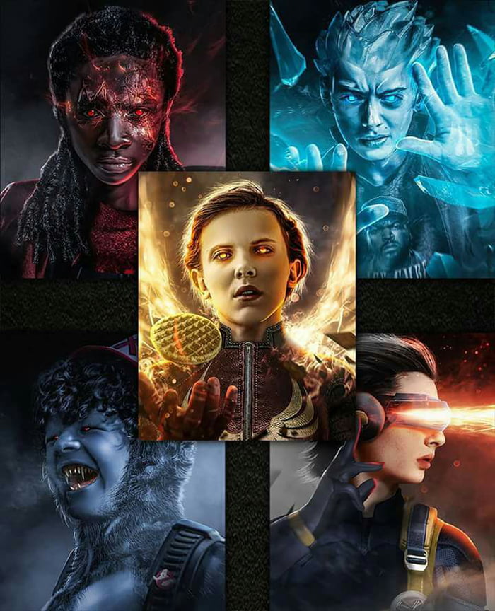 X-Men x Stranger Things - 9GAG
