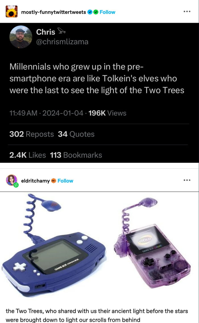 The two elven trees of light for our generation - 9GAG