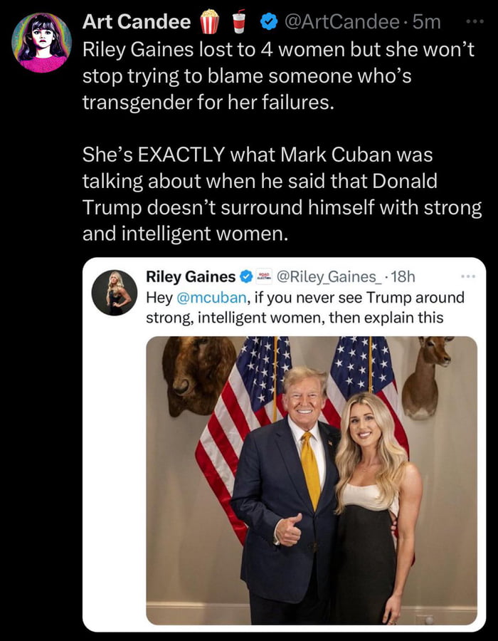 MAGA woman owns herself - 9GAG
