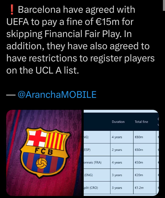 Agreed bribe UEFA for few rules bending - 9GAG