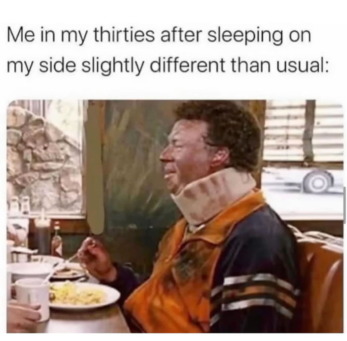 Just a slight turn and boom, instant neck brace - 9GAG