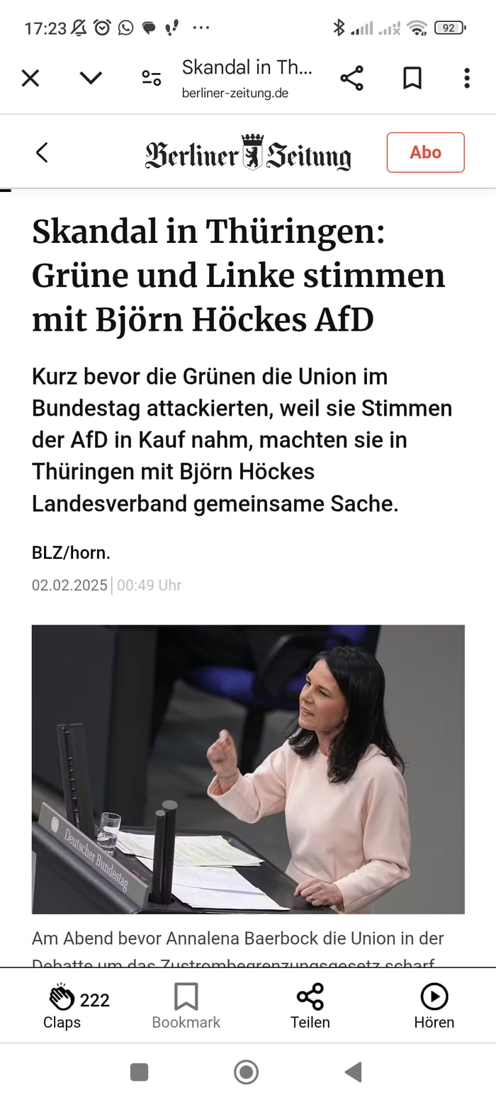 Grad alle auf den Straßen und gleichzeit aber selber Mauer einreißen ...