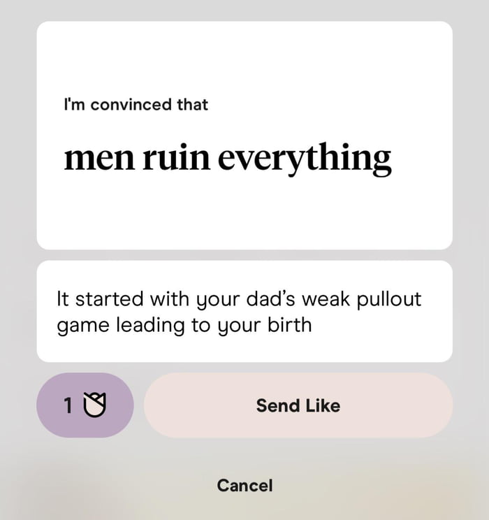No more misandry - 9GAG