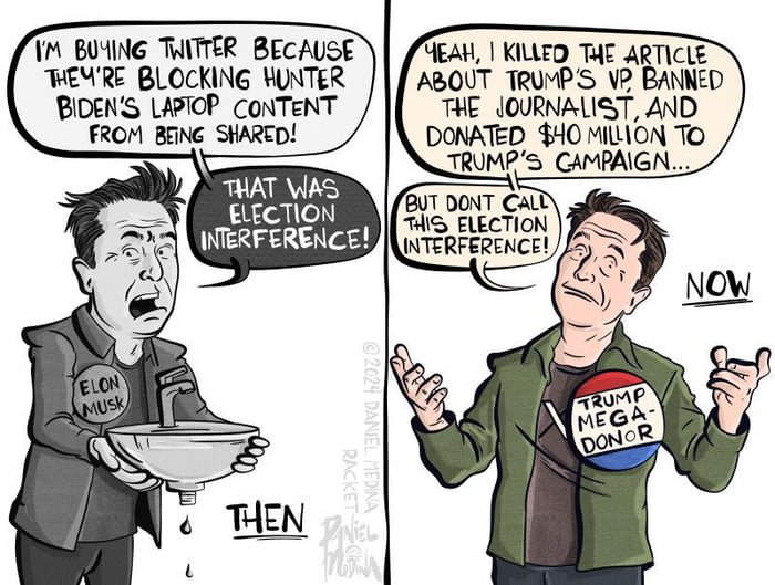 Which makes it easier to hate this monster? The lies or the hypocrisy ...