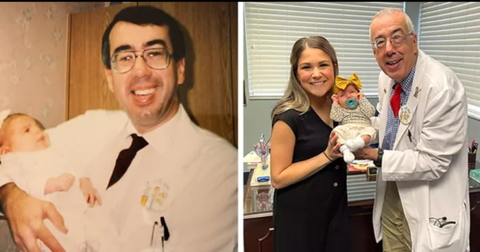 Doctor Delivers A Girl, 29 Years Later He Helps Her Give Birth To Her ...
