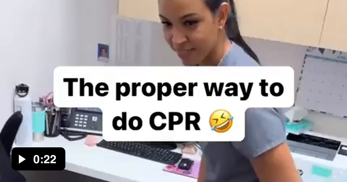 The proper way to do CPR - 9GAG