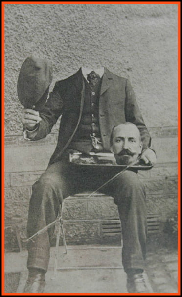 Victorian Era headless portraits; created by combining two or more ...