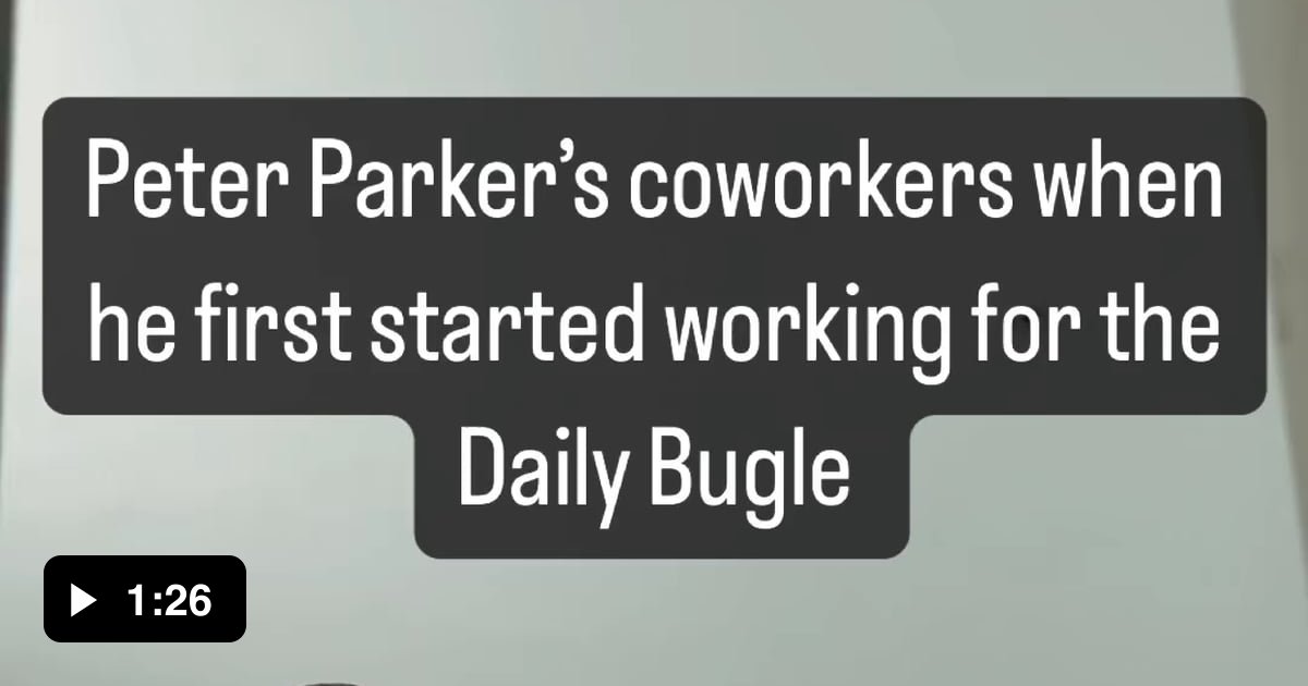 Spider-Man's coworkers would be very suspicious - 9GAG