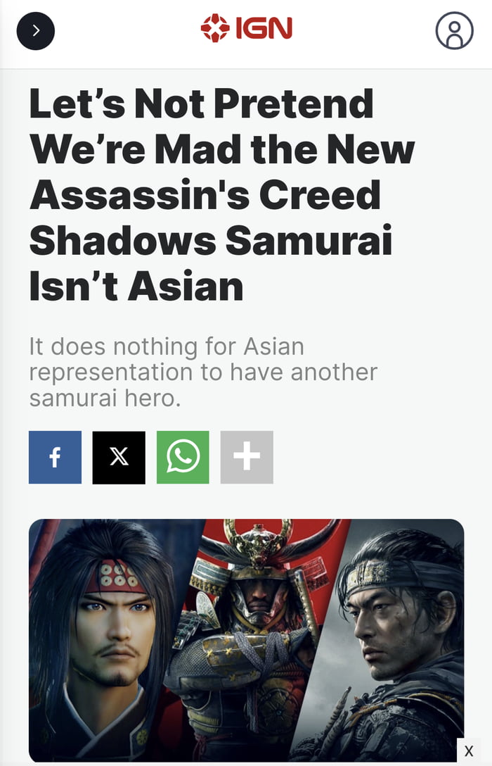 IGN being IGN, And yes we are mad because he isn't asian. - 9GAG