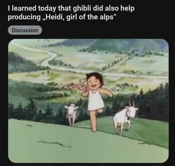 So Heidi is an anime - 9GAG