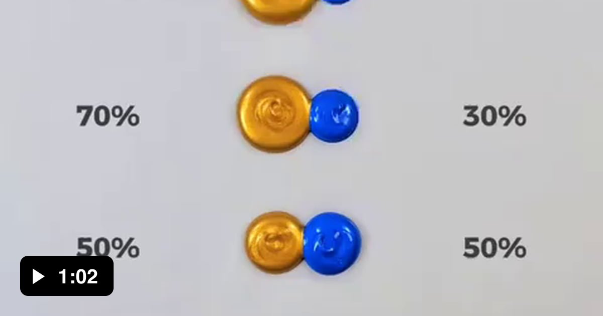 Guy mixes blue + gold and gets these colors - 9GAG