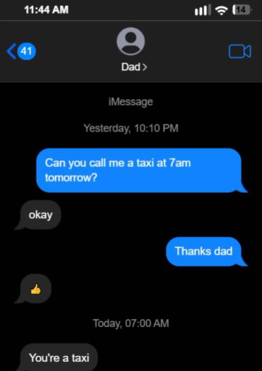 Average conversation with dad - 9GAG