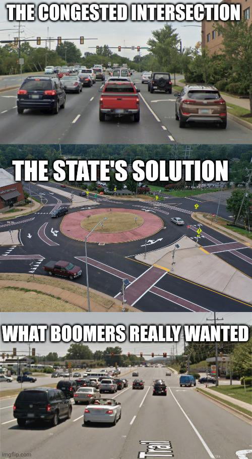 Without fail, anytime the state DOT tries to improve an intersection ...