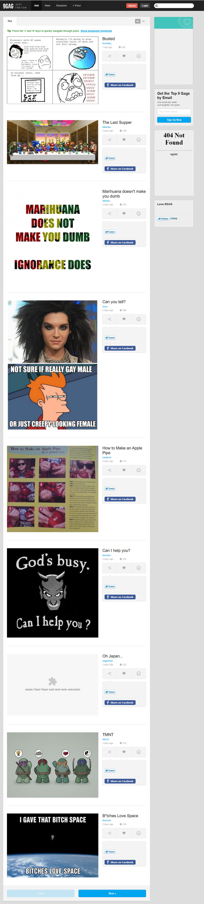 9GAG on August the 3rd 2011 - 9GAG