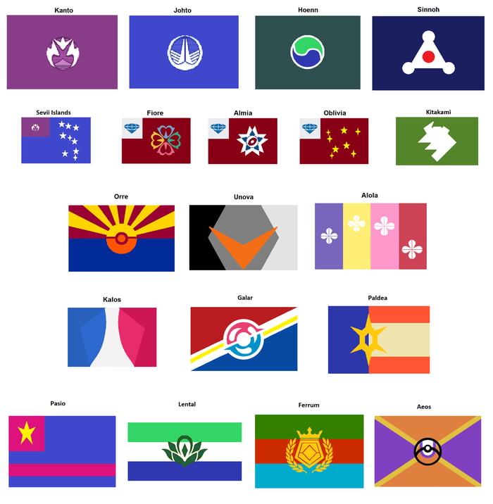 Pokemon region flags 3.0 - 9GAG