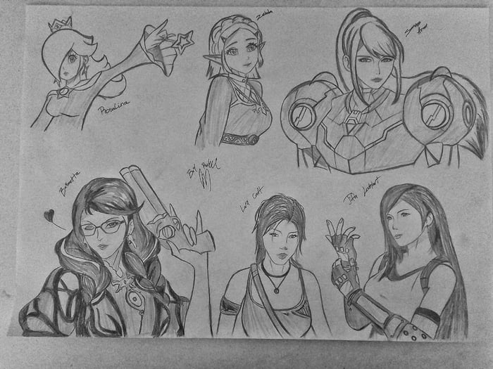 Zelda In Characters Doodle II - 9GAG