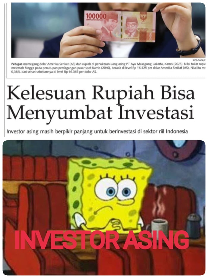 Sebagai investor dan pengusaha sama-sama bingung. - 9GAG