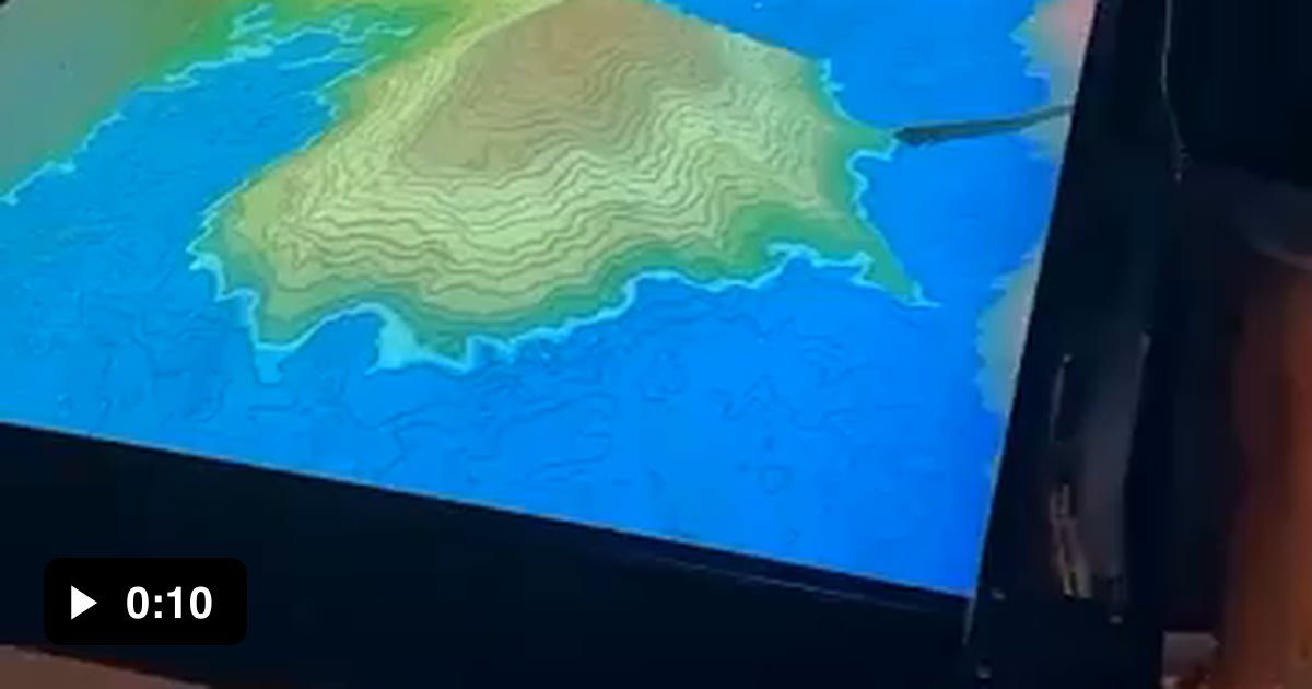 Interactive topography map in a sandbox - 9GAG