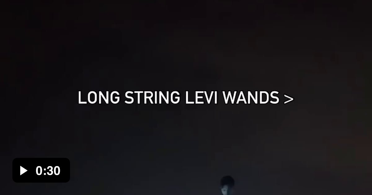Long string Levi Wands display - 9GAG